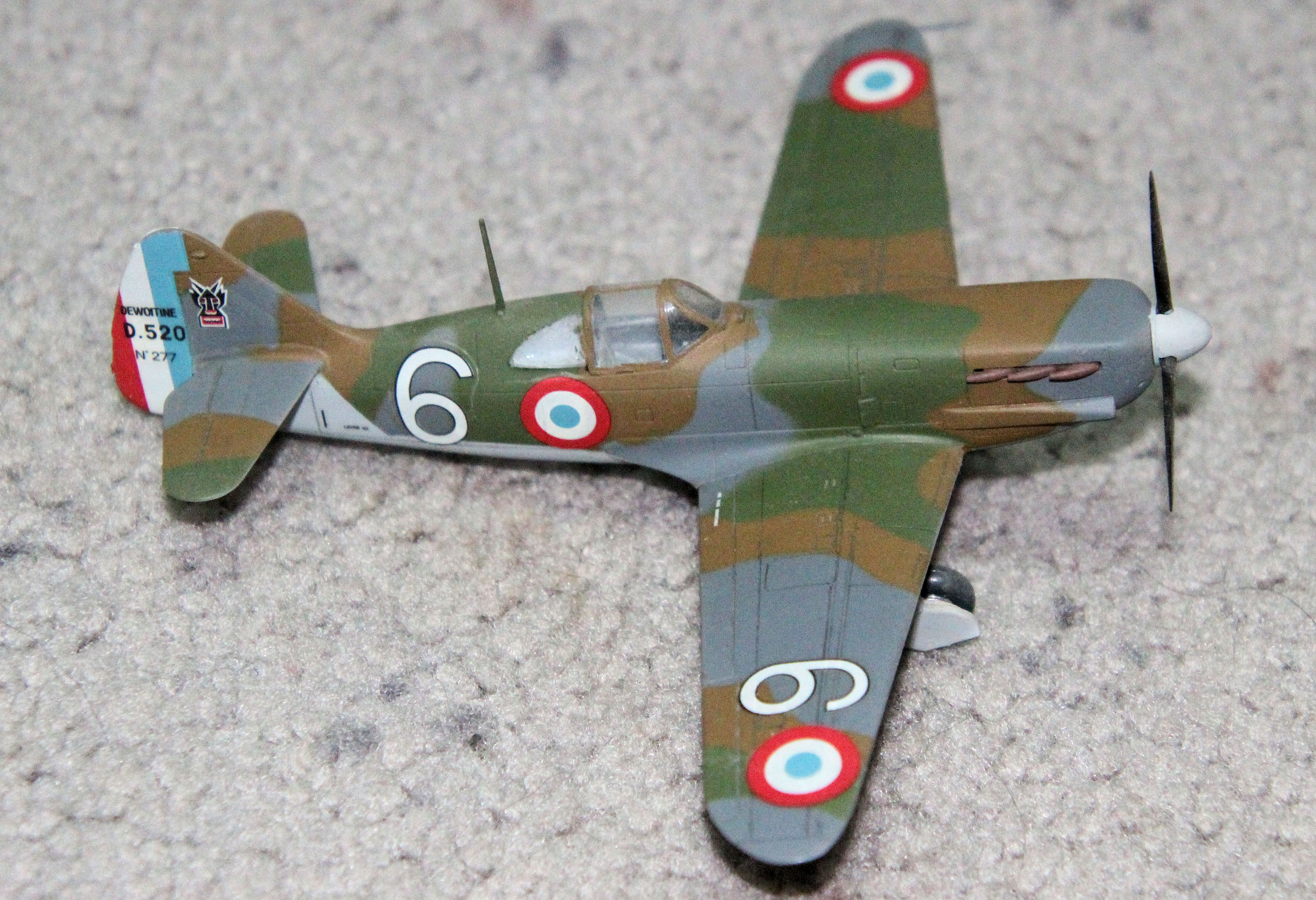 Dewoitine D.520 Scale Models - Destination's Journey