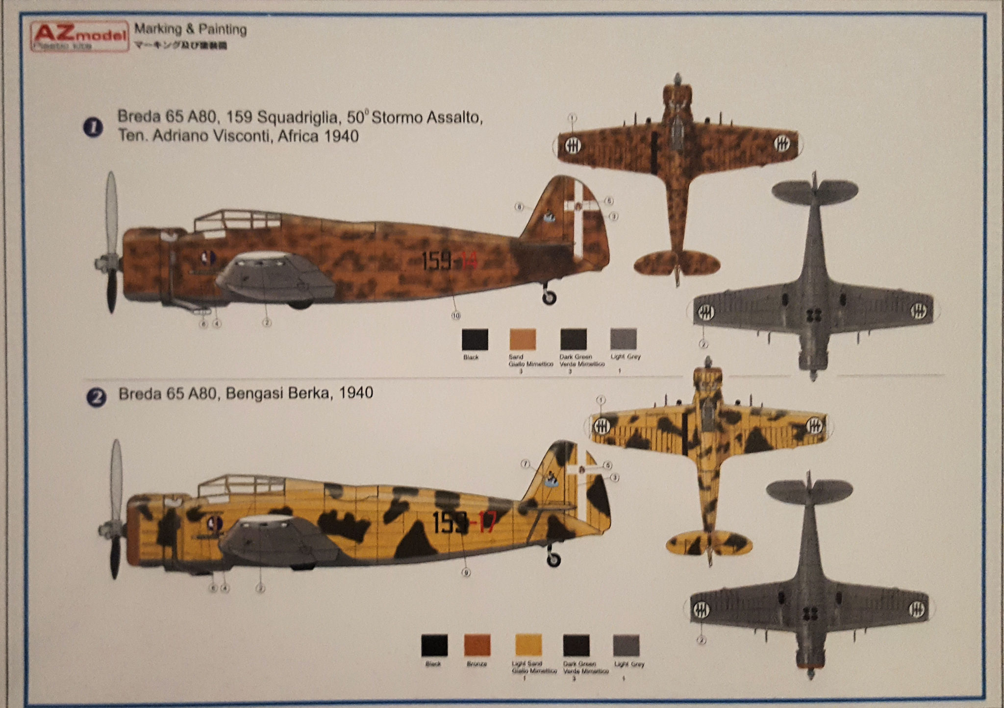 Breda Ba. 65 Scale Models - Destination's Journey