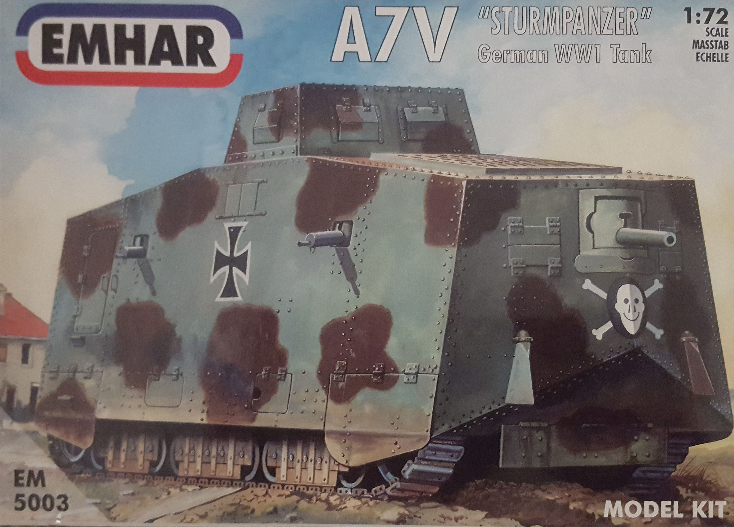 German A7V Heavy Tank Scale Models - Destination's Journey