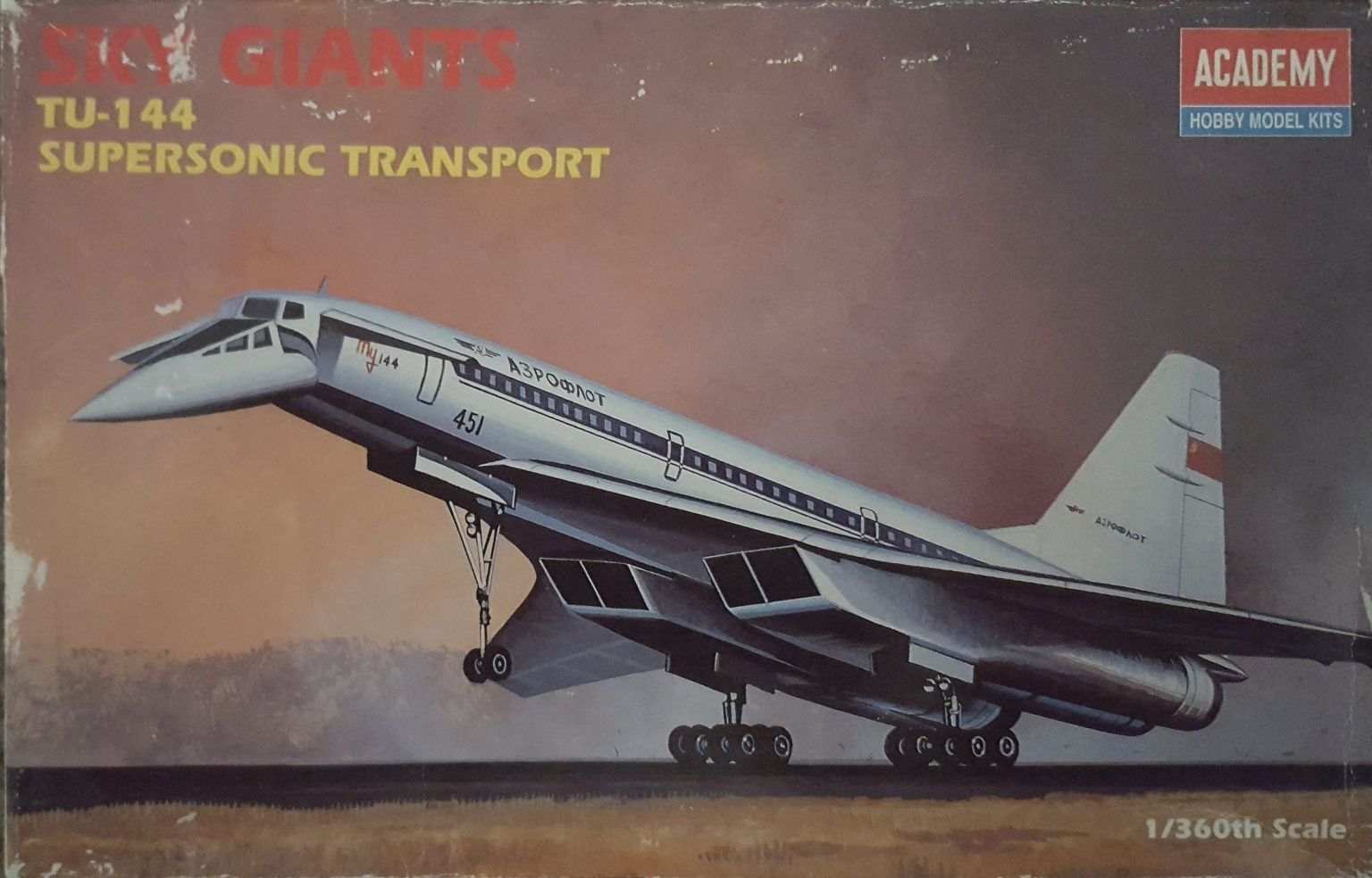 Tupolev Tu-144 Supersonic Transport Scale Models - Destination's Journey