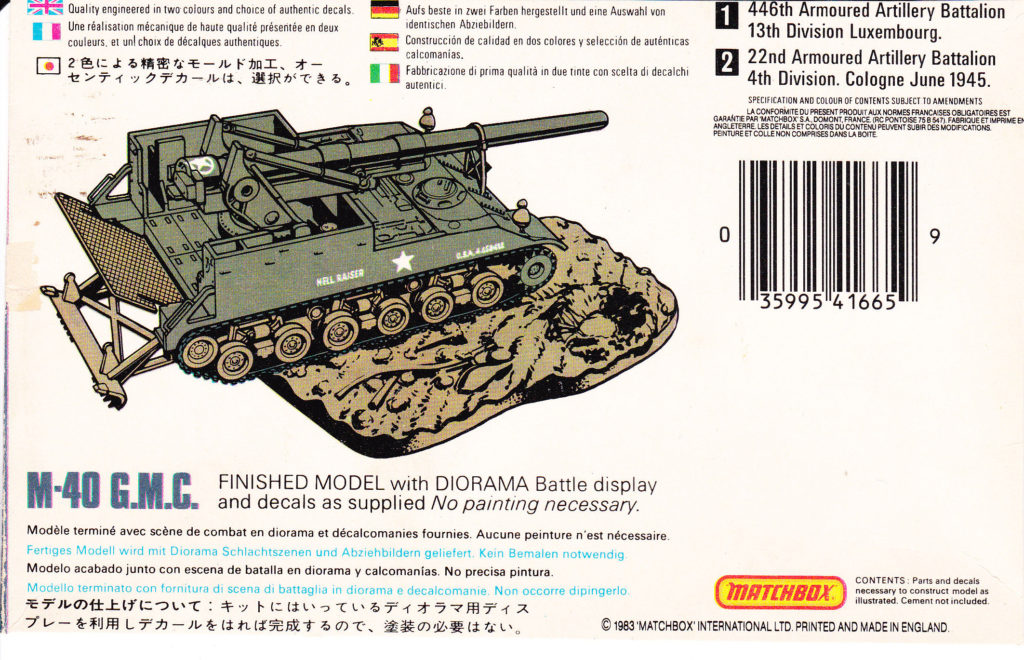 M-40 Gun Motor Carriage Scale Models - Destination's Journey