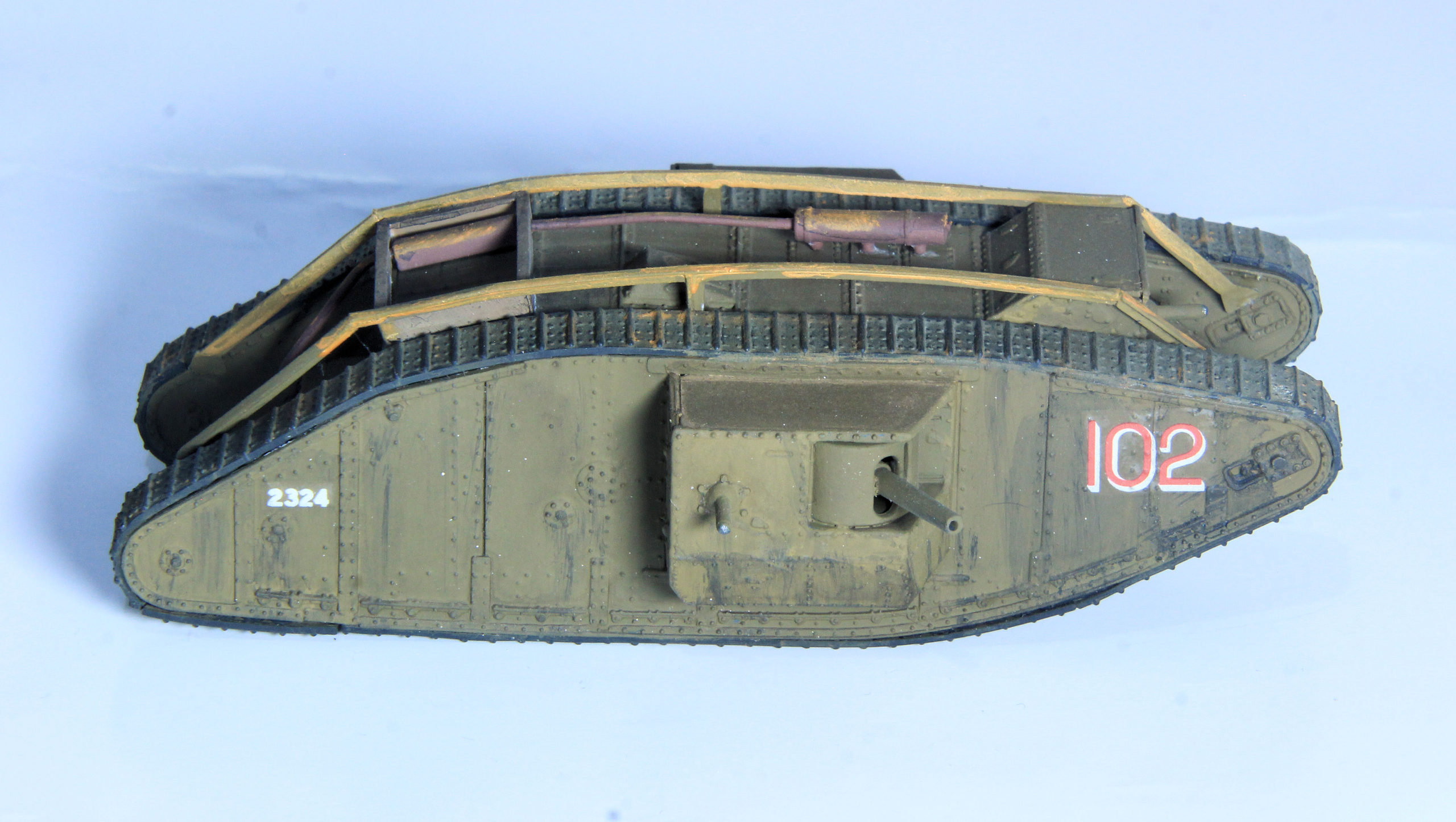 British WW1 Heavy Tank Mk IV Scale Models - Destination's Journey