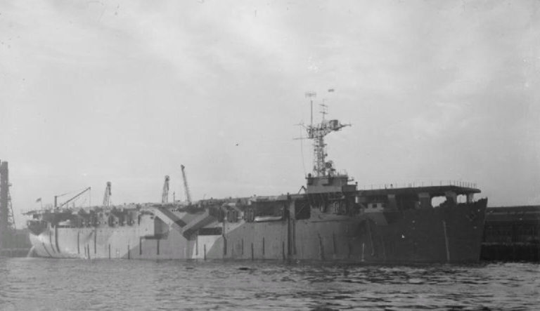 British Escort Carrier HMS Vindex - Destination's Journey