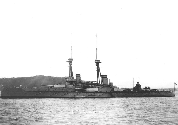 British Battleship HMS Vanguard 1909 - Destination's Journey