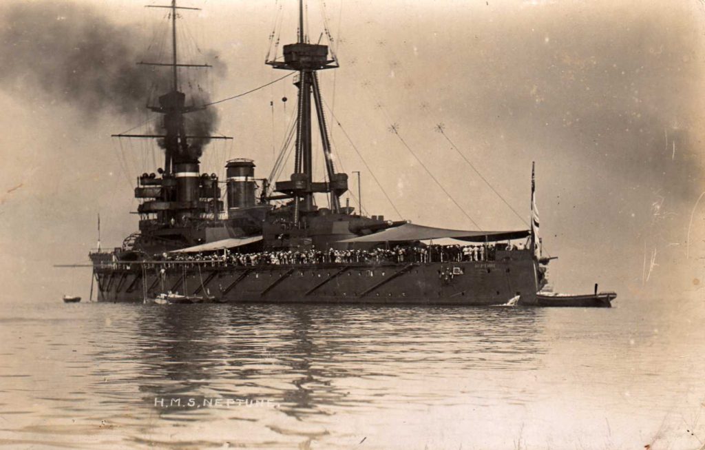 British Battleship HMS Neptune - Destination's Journey