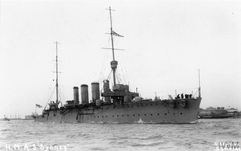 Light Cruiser HMAS Sydney (I) - Destination's Journey