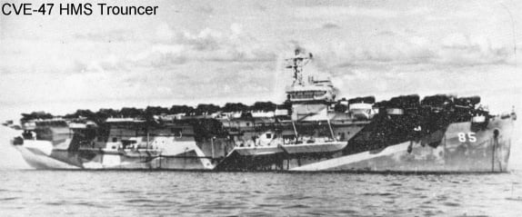 British Escort Carrier HMS Trouncer - Destination's Journey