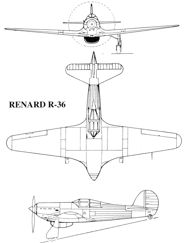 Renard R.36 Belgian Fighter Aircraft - Destination's Journey